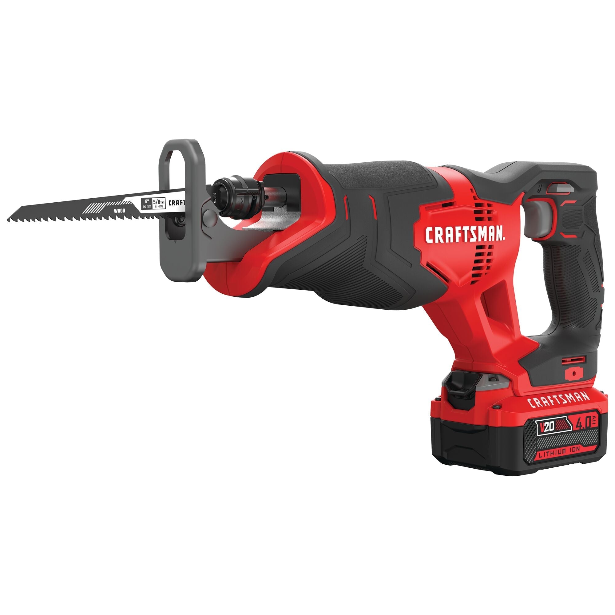 CRAFTSMAN V20 Cordless Reciprocating Saw Kit (1 Battery) - CMCS300M1 ...