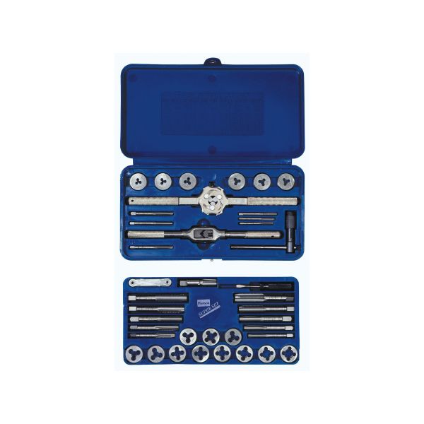 IRWIN Machine Screw With Fractional Tap And Solid Round Die Set, 39-Pi ...